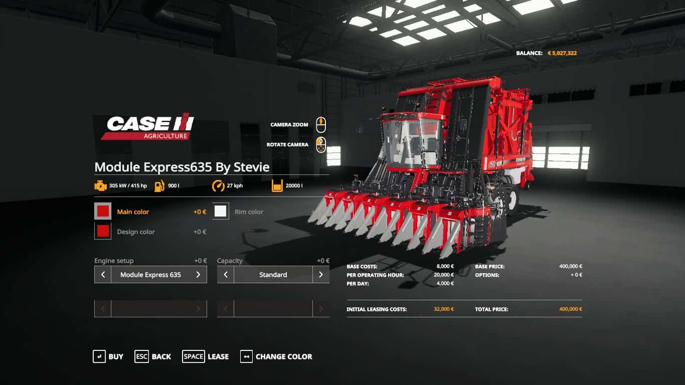 CASE Module Express 635 Combine Mod Download