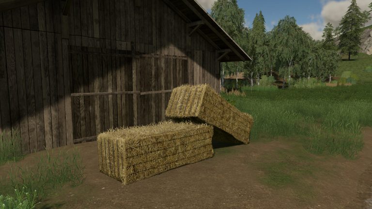 Straw Bale Prefab FS19 Mod Download