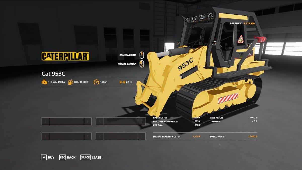 CAT 953C Crawler Loader v1.0.0.0 Mod Mod Download