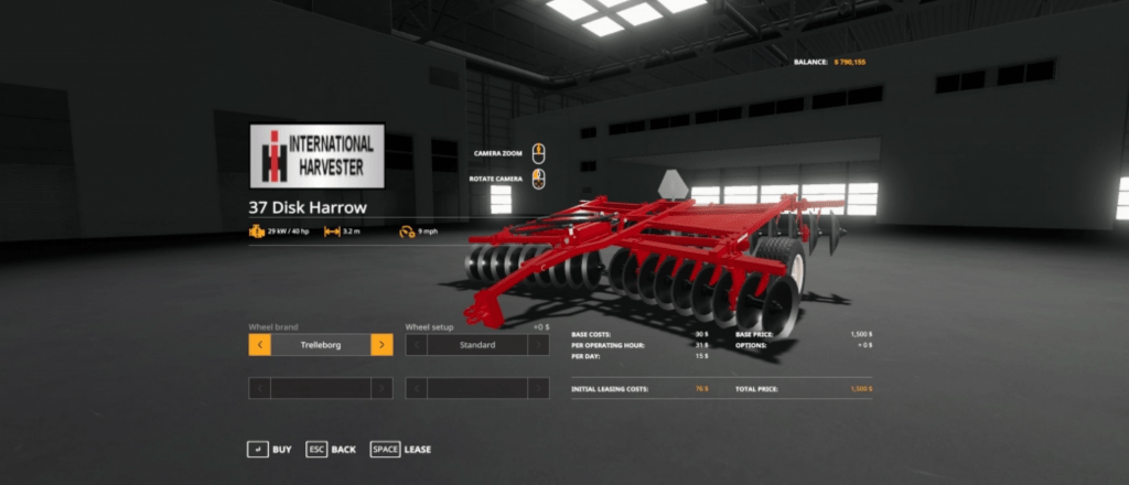 IH 37 Disk Harrow Mod Mod Download