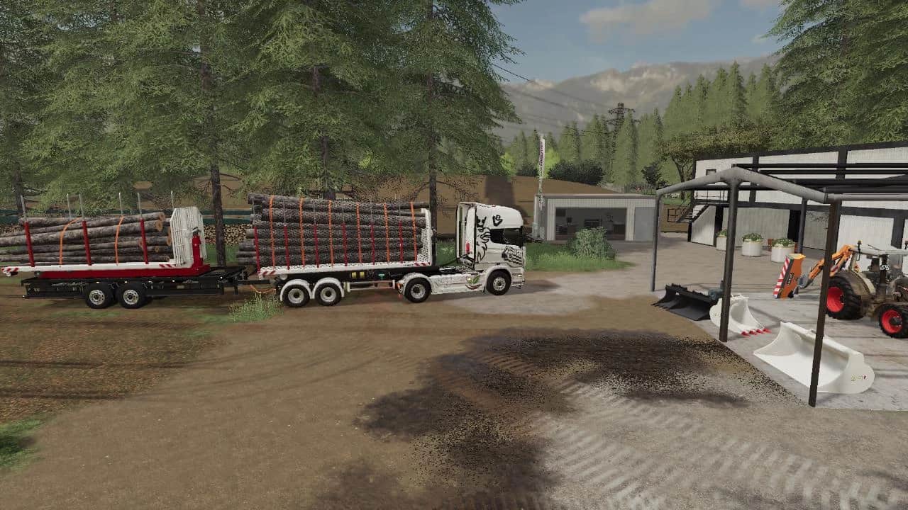 IT-runner timber trailer v1.0 Mod Mod Download
