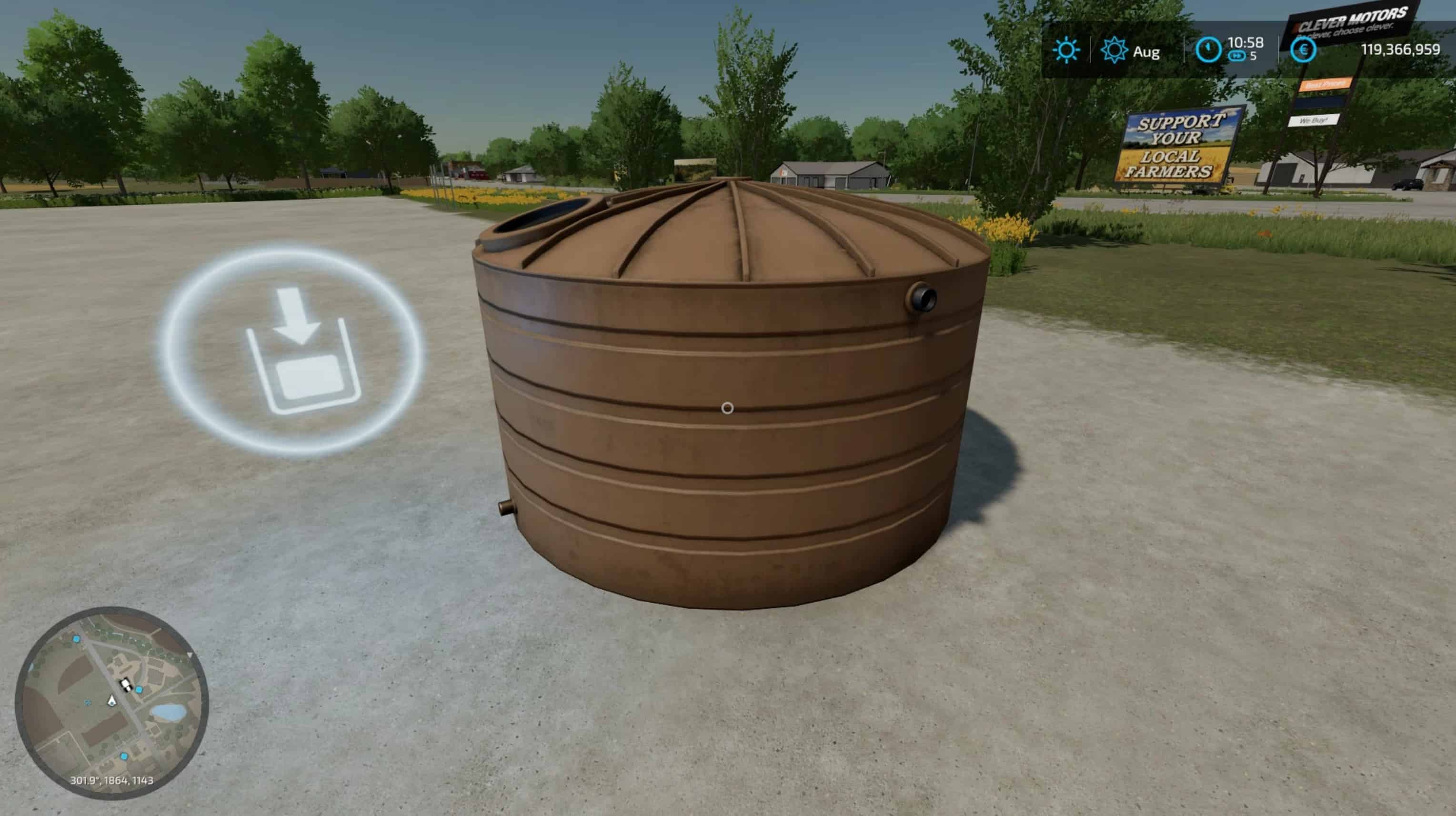 Free water v1.0.0.0 - FS22 Mod Download
