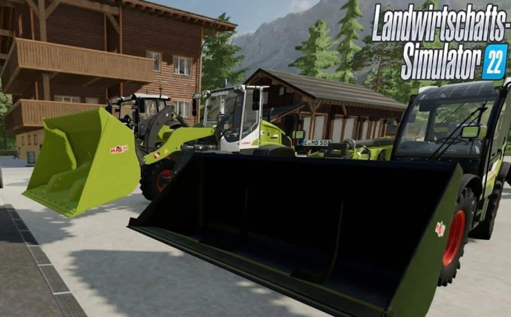 Wheelloader and Telehandler Shovel Pack v1.2 - FS22 Mod Download