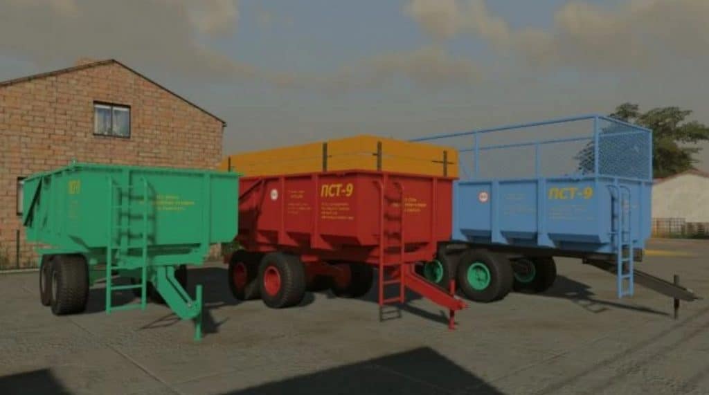 Dump trailer PST-9 v1.0.0.2 - FS19 Mod Download