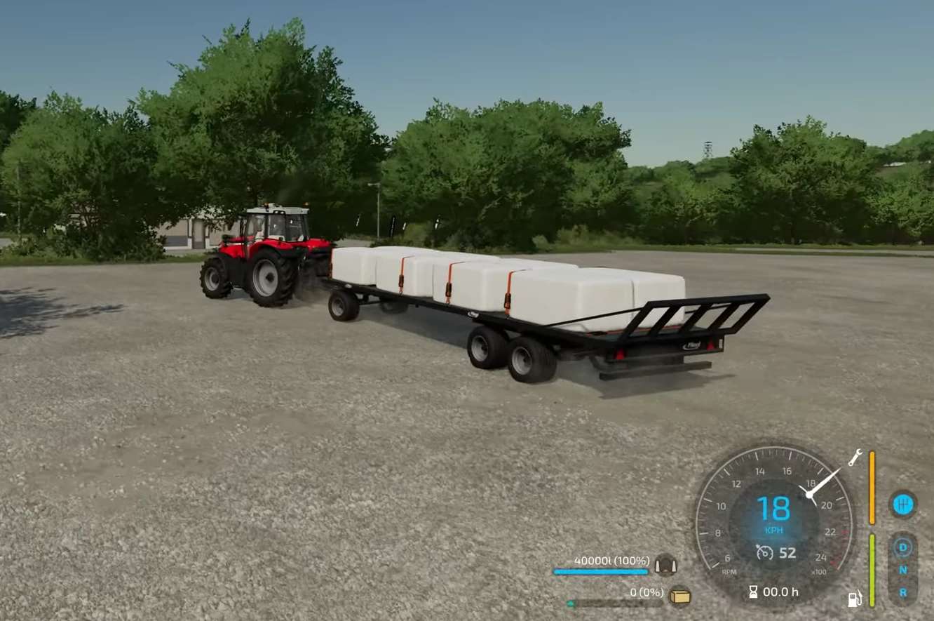 Autoloading Square Bale Trailer v1.0 - FS22 Mod Download