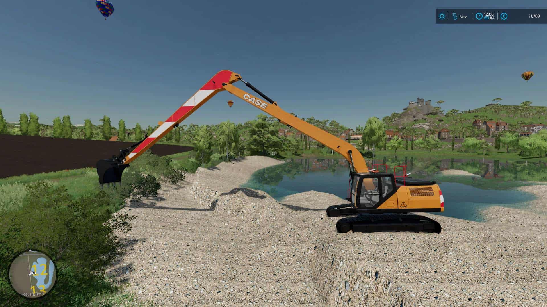 CASE CX250D Long Reach Excavator v1.0.0.0 - FS22 Mod Download