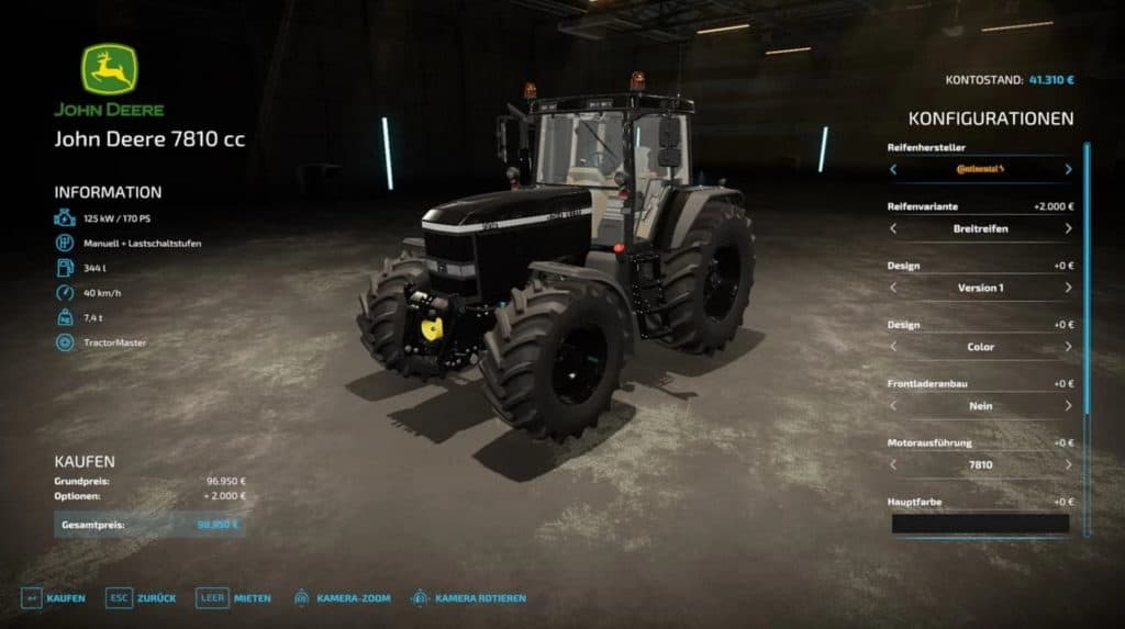 John Deere 7810 v1.1.0.0 - FS22 Mod Download