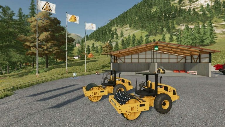 CAT CP-56 Roller Compactor v1.0 - FS22 Mod Download