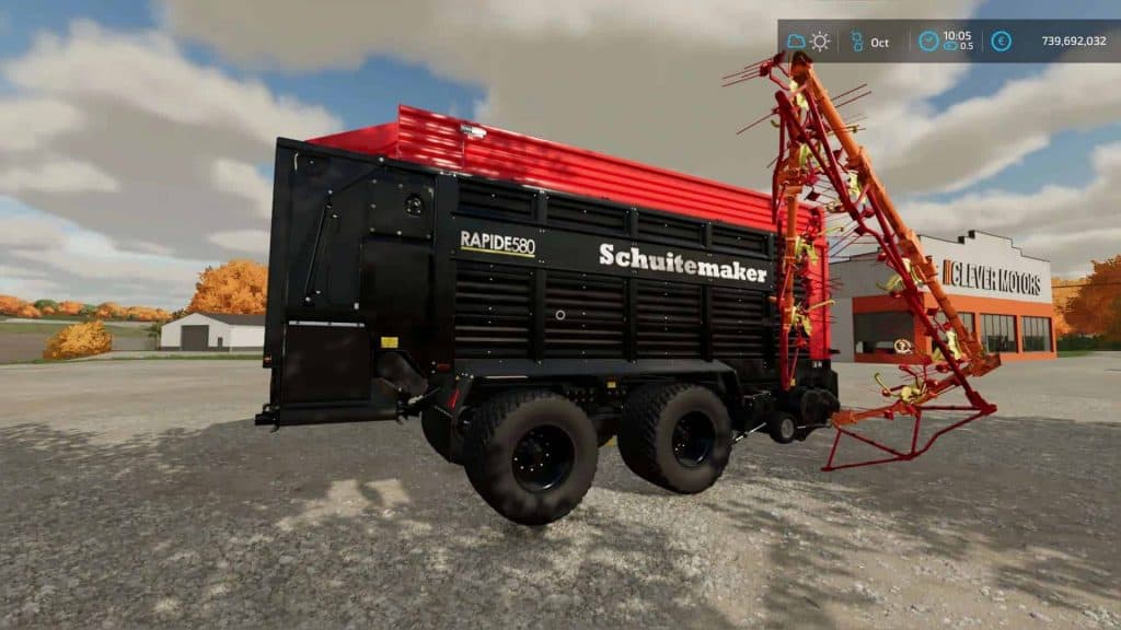 Schuitemaker 22m Windrow v1.0 - FS22 Mod Download
