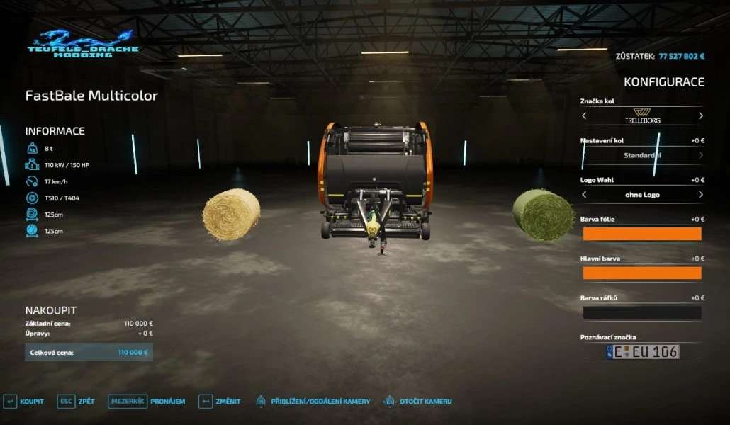 Vicon FastBale Multicolor v1.0.0.1 - FS22 Mod Download