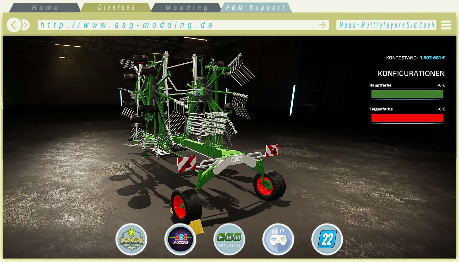 Fendt Rake v1.0 - FS22 Mod Download
