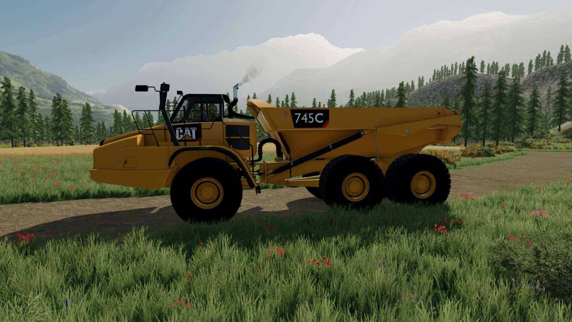 Cat 745C v1.0 - FS22 Mod Download