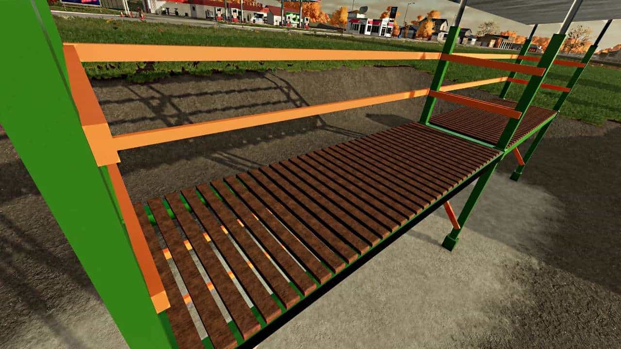 Placeable Outdoor Storage Shelf v1.0 - FS22 Mod Download