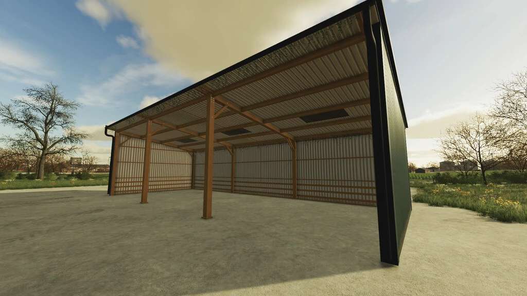 English Style Vehicle Barn Set v1.0 - FS22 Mod Download