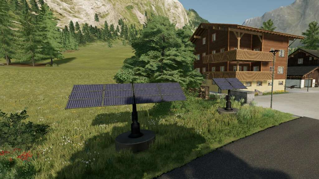 Placeable Solar Panels v1.0 - FS22 Mod Download
