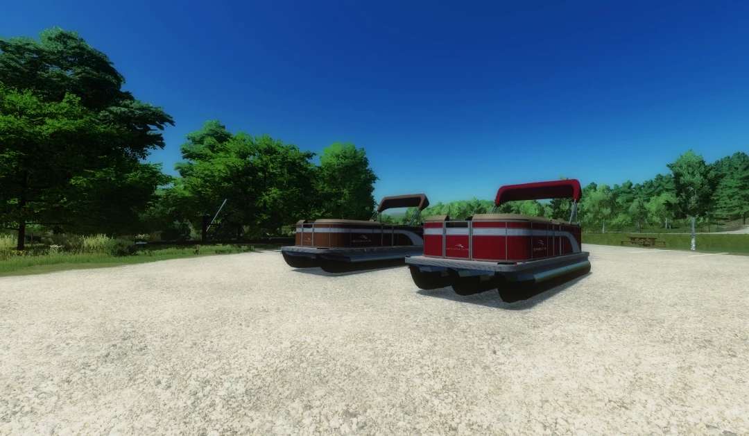 Bennington Pontoon Boat v2.0 - FS22 Mod Download