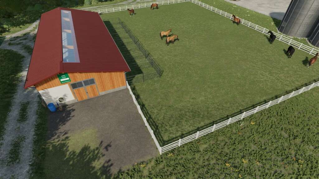 Horse Stable With Paddocks v1.1 - FS22 Mod Download