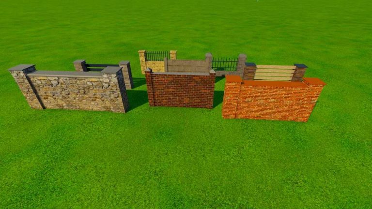Pack Of Fences v1.0 - FS22 Mod Download
