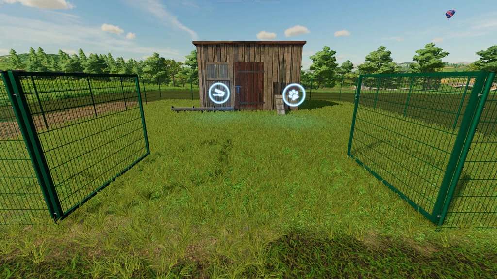 Small Wooden Chicken Coop With Enclosure v1.0 - FS22 Mod Download