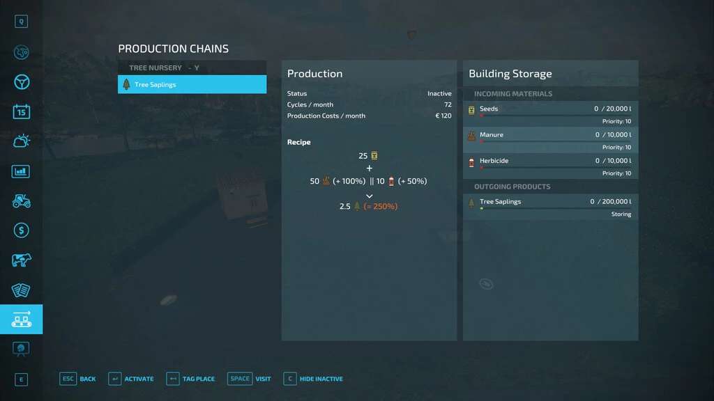 Tree Nursery v1.0 - FS22 Mod Download