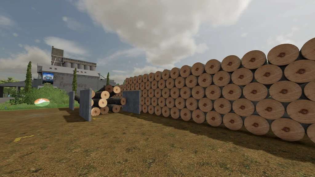 Wood storage v1.0 - FS22 Mod Download