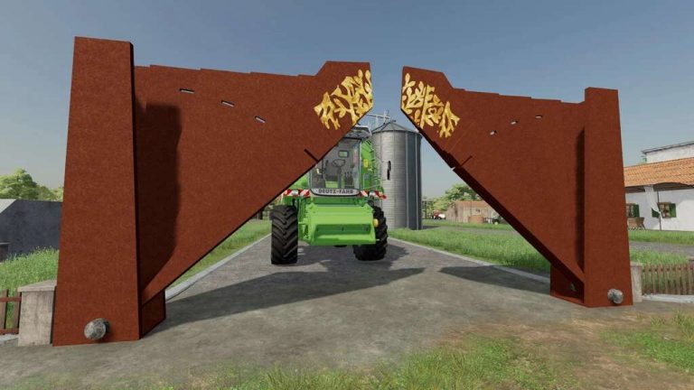 Folding Fan Gate v1.0 - FS22 Mod Download