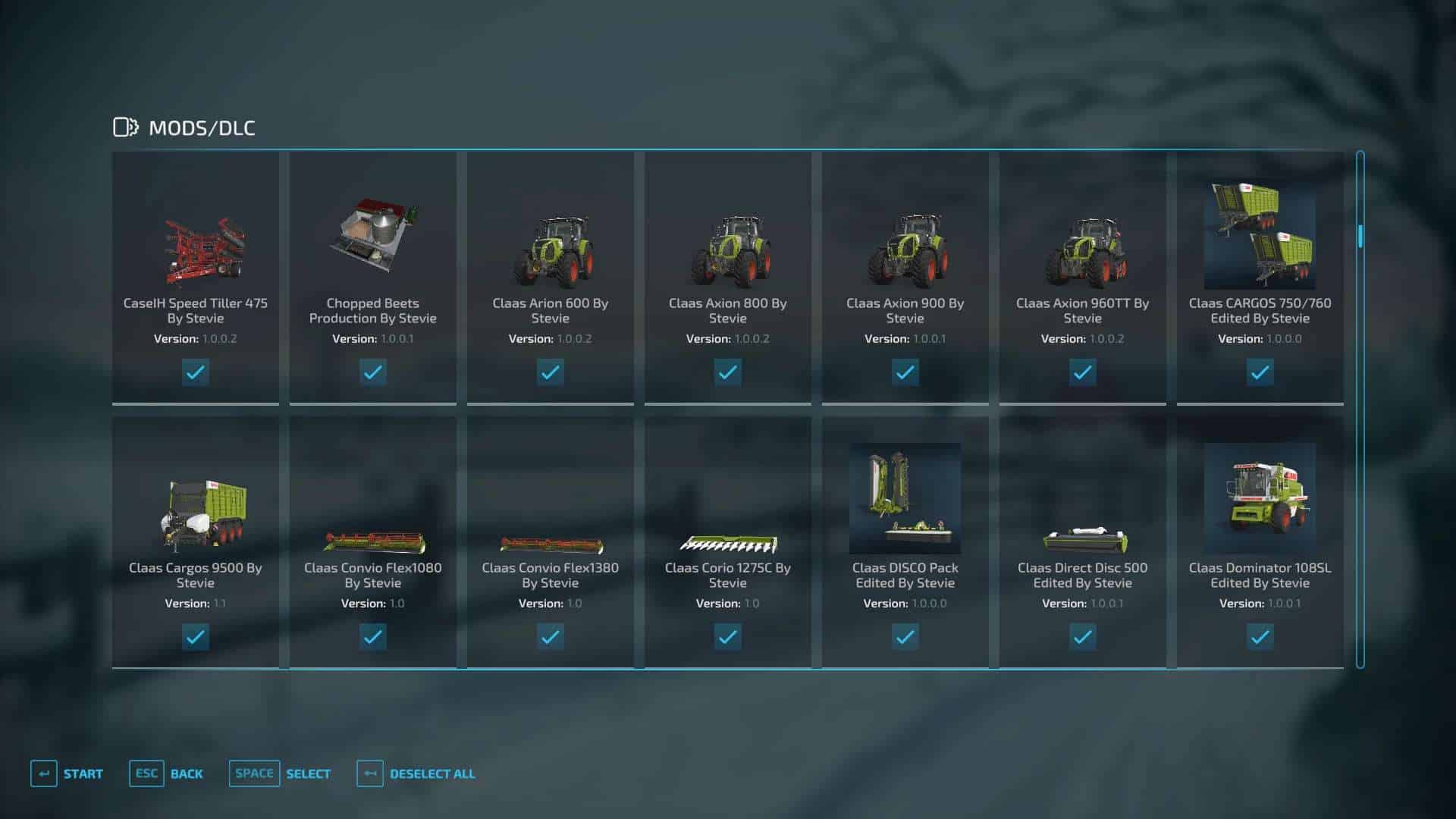 Full Mod List ModPack By Stevie - FS22 Mod Download