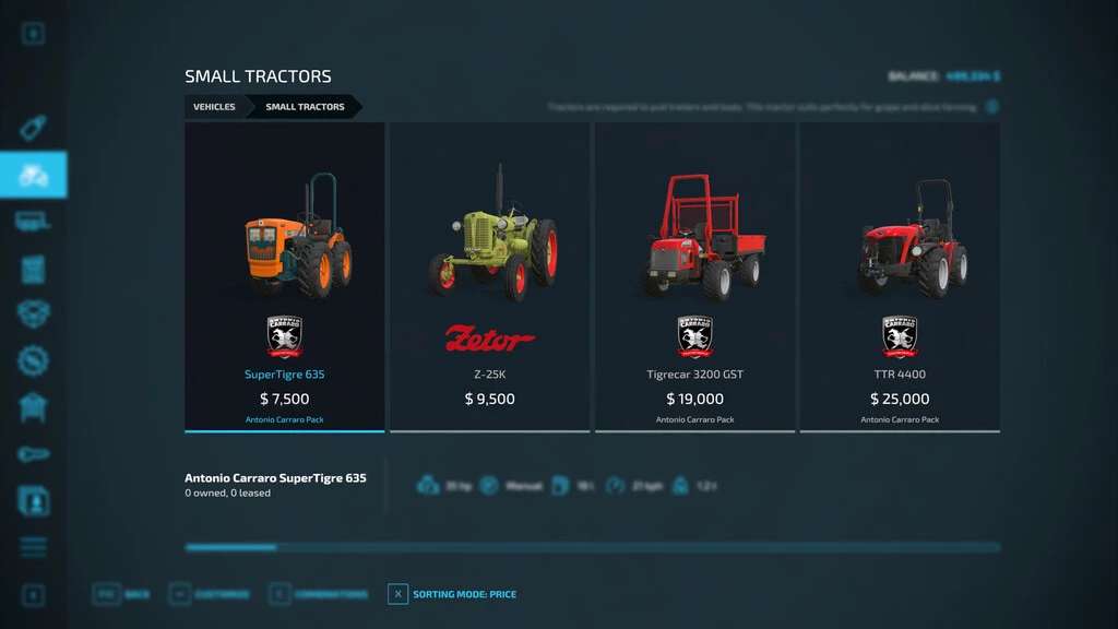 Super Shop Sorting v1.0 - FS22 Mod Download