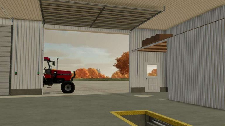 58×50 Shop With Attached 70×38 Cold Storage v1.0 - FS22 Mod Download