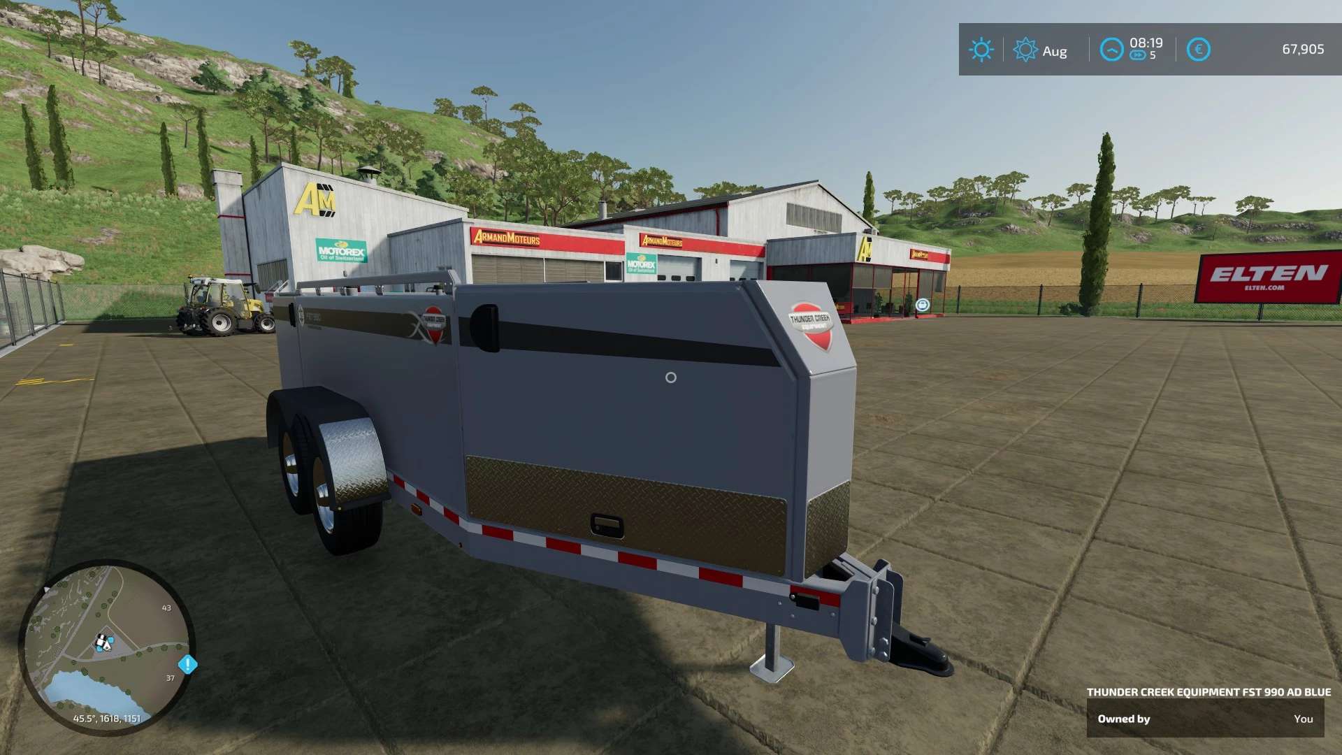 AD Blue Tank Trailer v1.0 - FS22 Mod Download