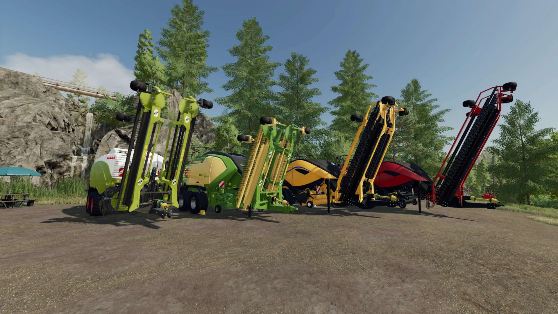 Pack Of Balers With Windrower v3.0 - FS22 Mod Download