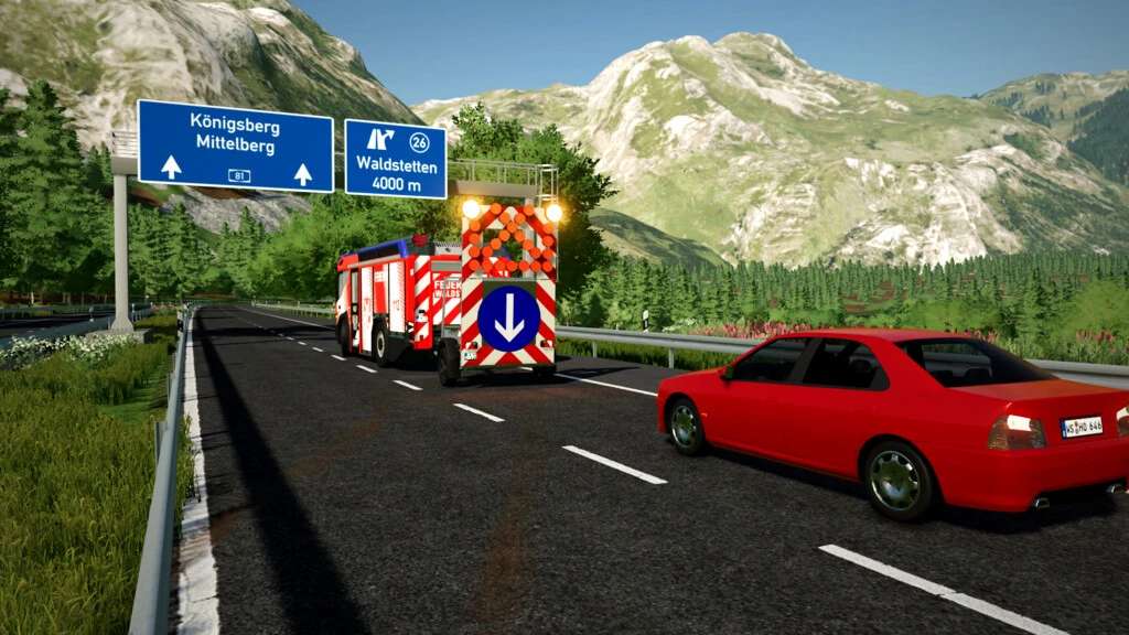 Traffic Safety Trailer v1.1 - FS22 Mod Download