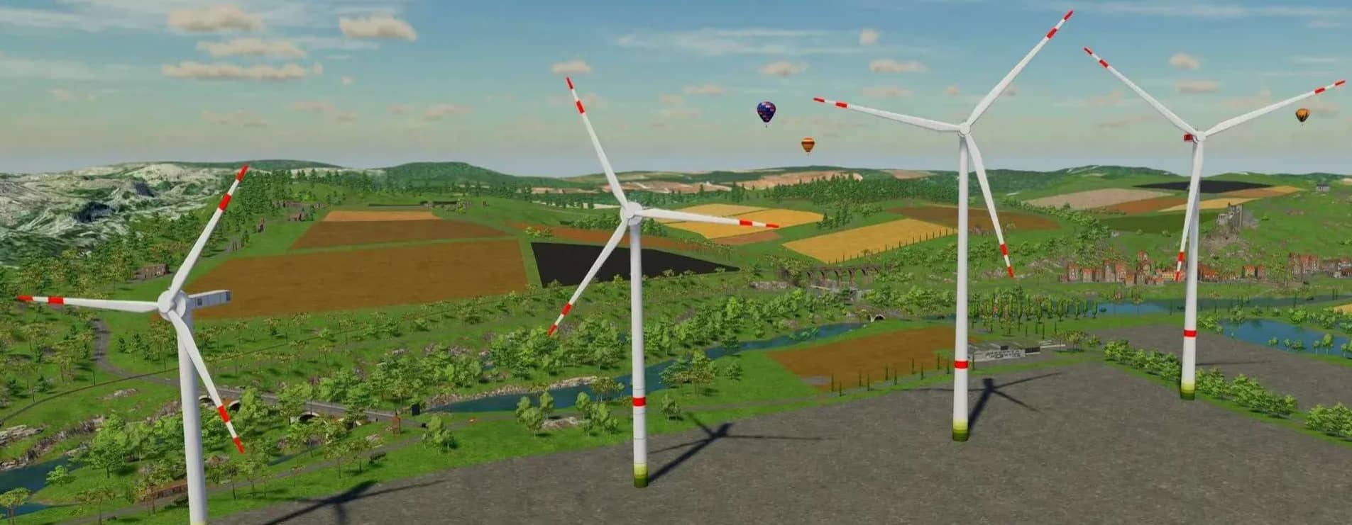 Enercon E-Nacelle Windturbines v1.1 - FS22 Mod Download