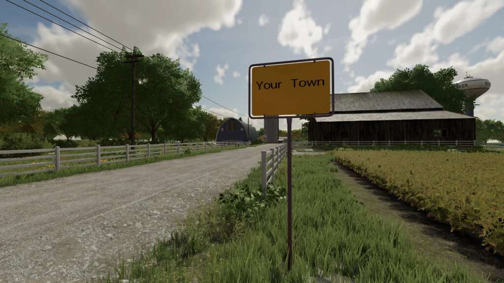 Customizable Town Sign v1.0 - FS22 Mod Download