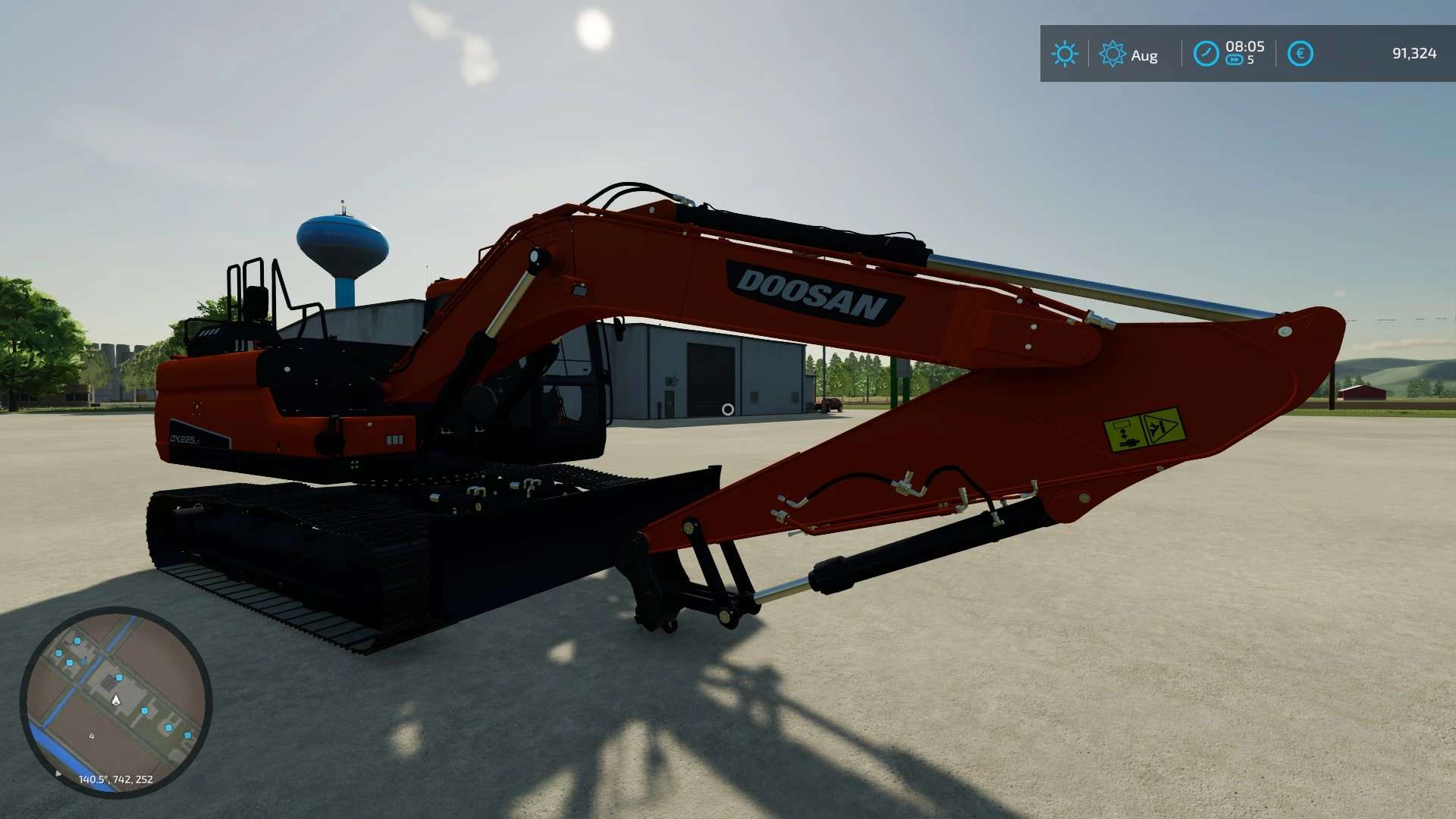 Doosan DX225 v1.0 - FS22 Mod Download