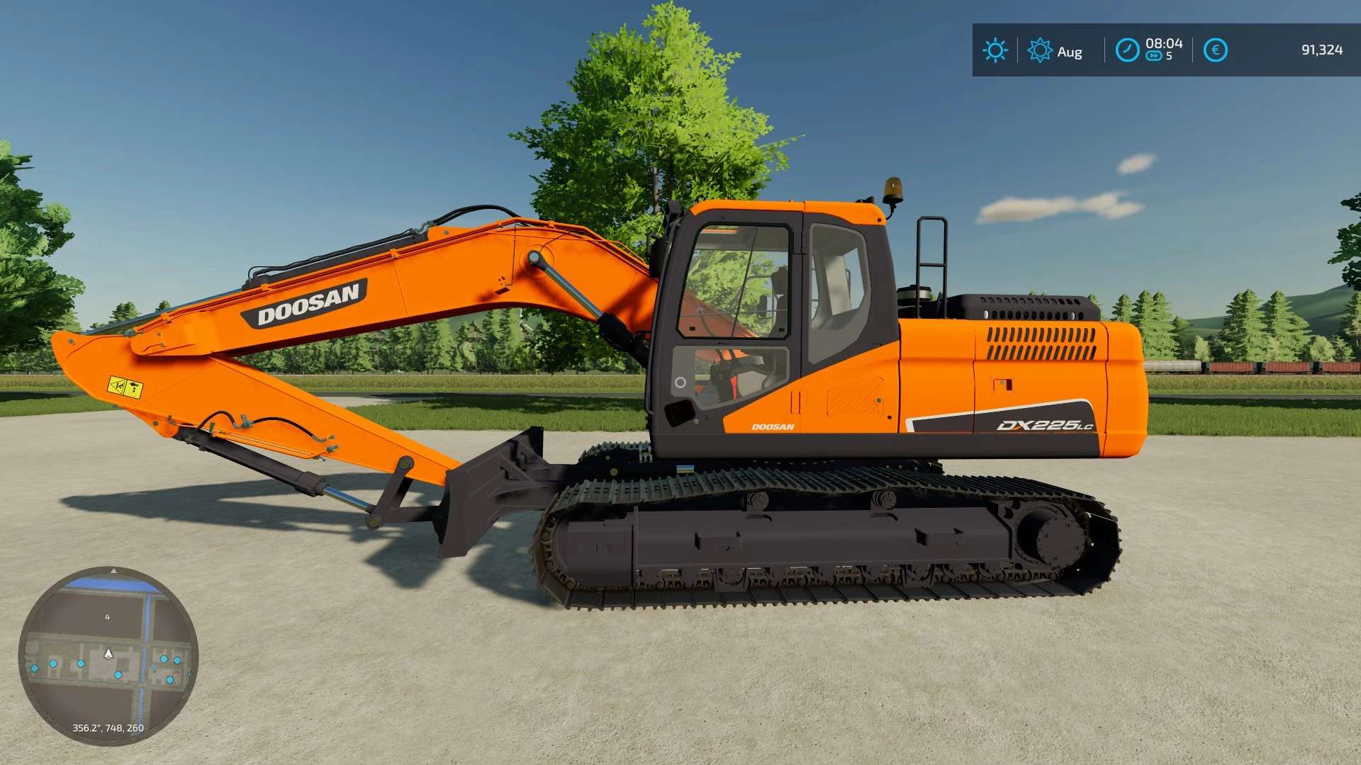 Doosan DX225 v1.0 - FS22 Mod Download