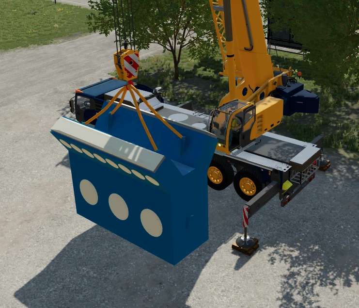 SHIP ENGINE HEAVY HAUL LOAD V1.0 - FS22 Mod Download