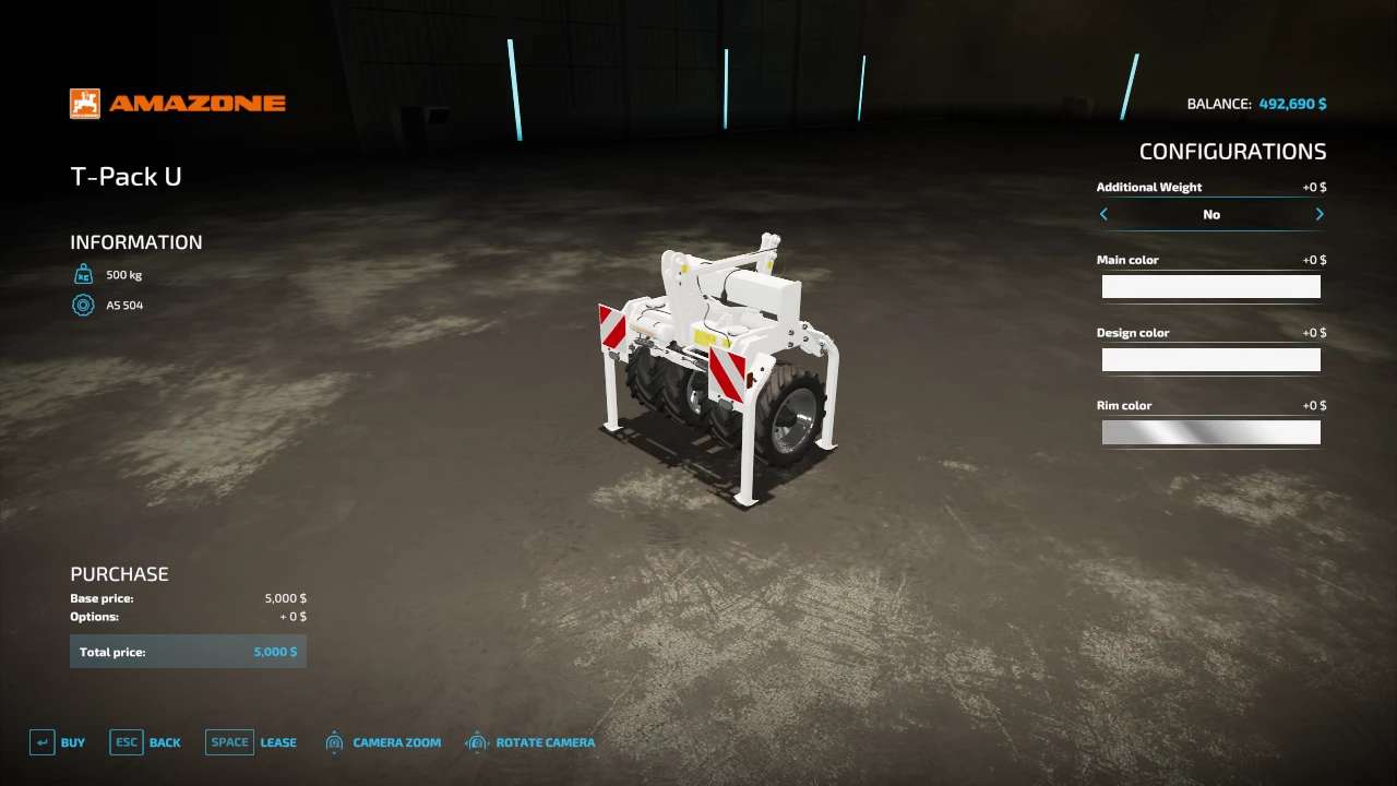 Amazone Tpack-U v1.0 - FS22 Mod Download