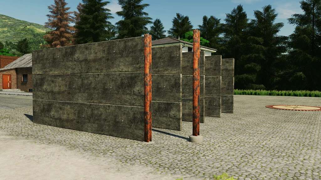 Concrete Wall Prefab v1.0 - FS22 Mod Download