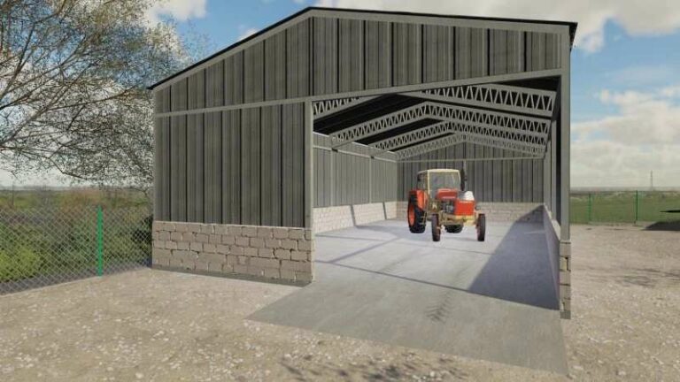 Machine Shelter Metal v1.0 - FS22 Mod Download