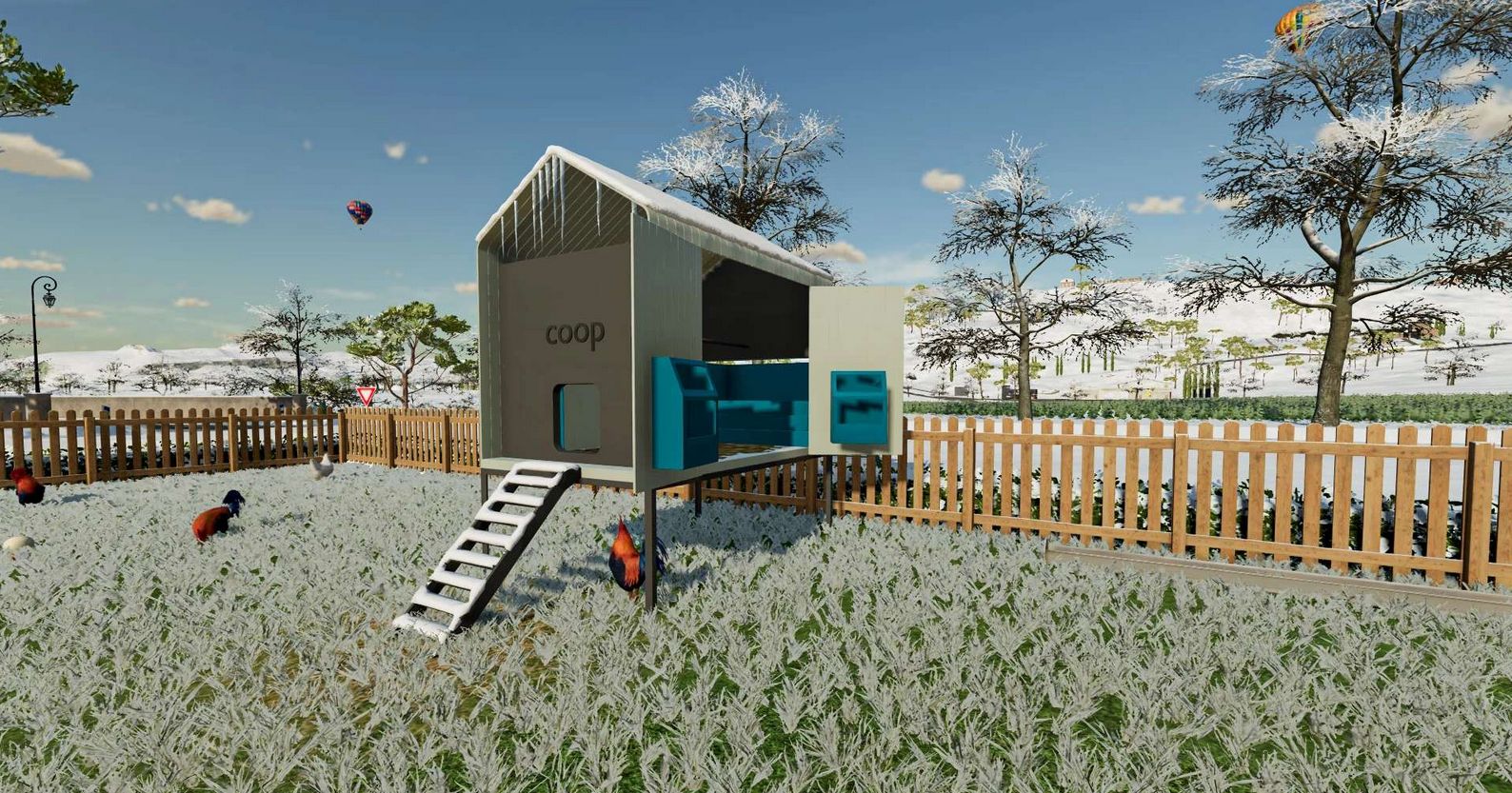 Modern Coop Chicken Husbandry V1.0 - FS22 Mod Download