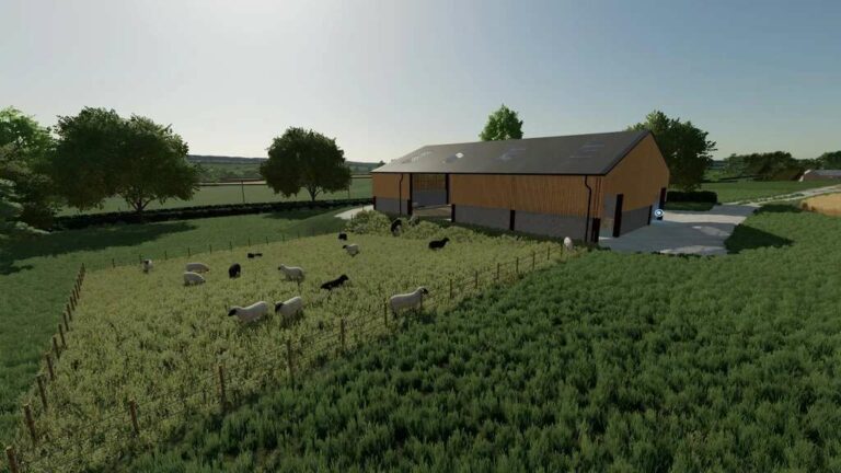 UK Sheep Barn v1.0 - FS22 Mod Download