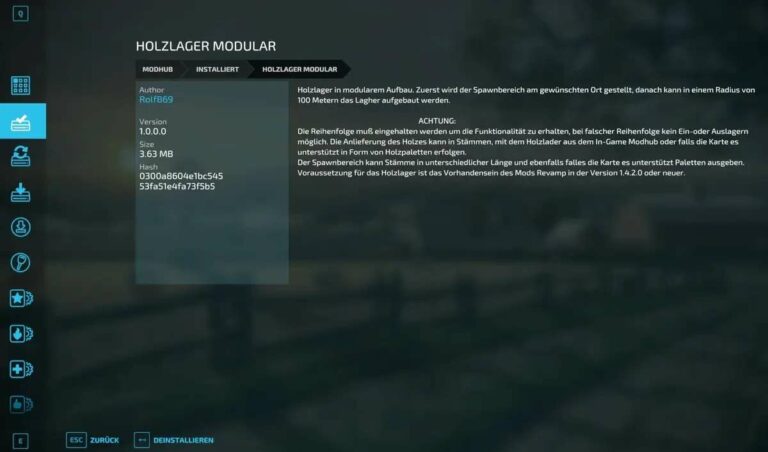 Wood Storage Modular v1.0 - FS22 Mod Download