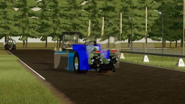 Blue Modified Pulling Tractor v1.0 - FS22 Mod Download
