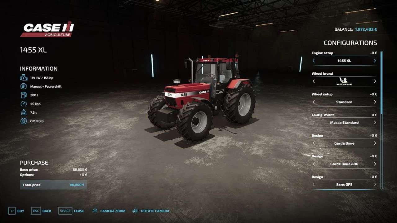 Case IH 1455XL v5.1 - FS22 Mod Download