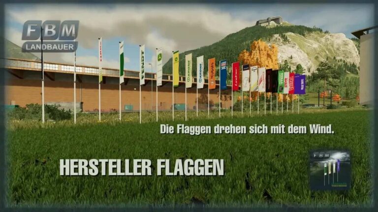 Manufacturer Flags v1.1 - FS22 Mod Download