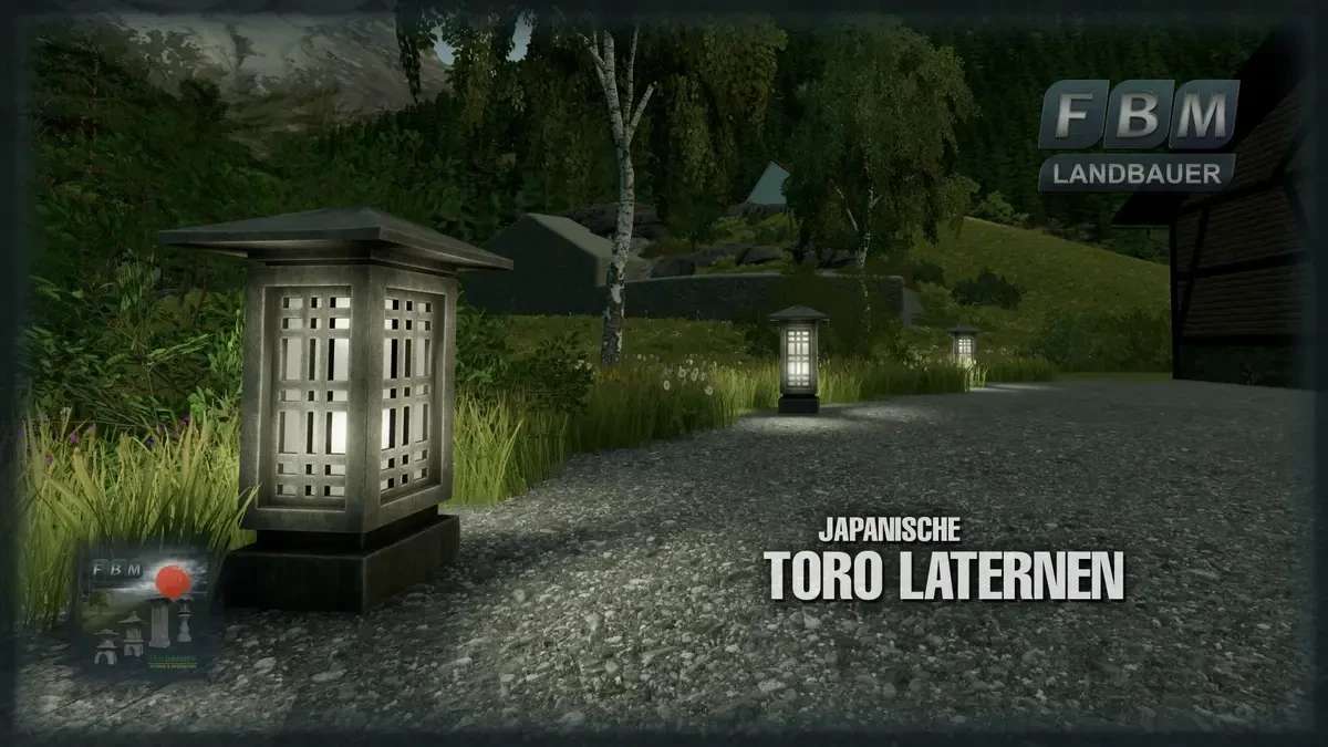 Japanese Toro Lanterns v1.0 - FS22 Mod Download