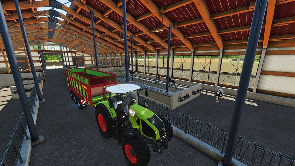 Cow Barn Set v1.1 - FS22 Mod Download