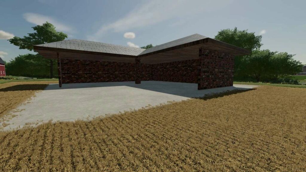 Red Brick Shed v1.0 - FS22 Mod Download