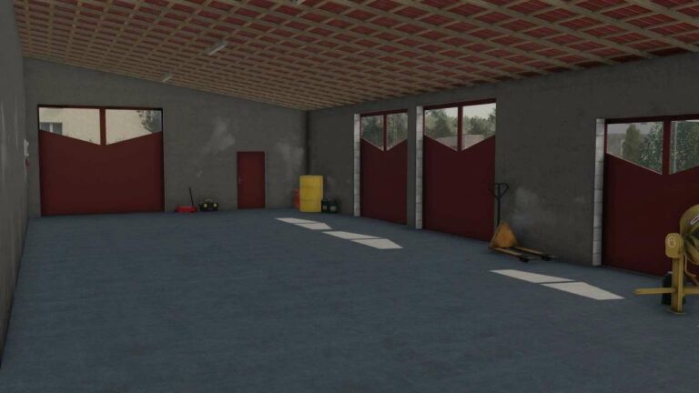 Concrete Block Garage v1.0 - FS22 Mod Download
